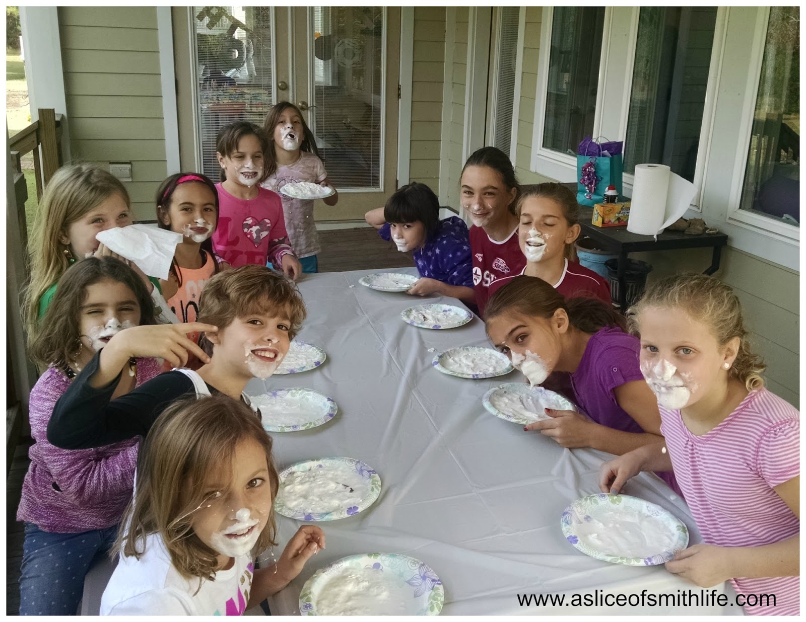 A Slice of Smith Life: My Daughter's "Messy" 8th Birthday Party...What ...