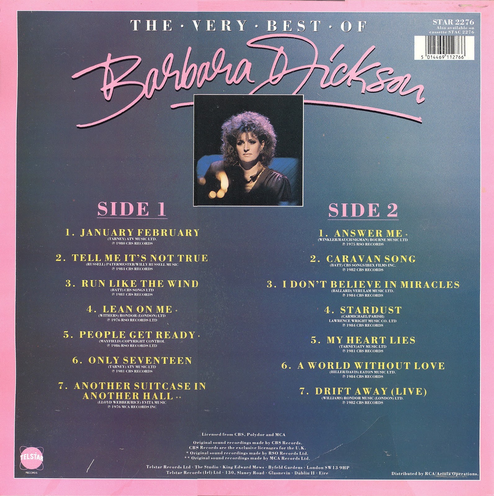 Espo's Vinyl Right Angle: Barbara Dickson