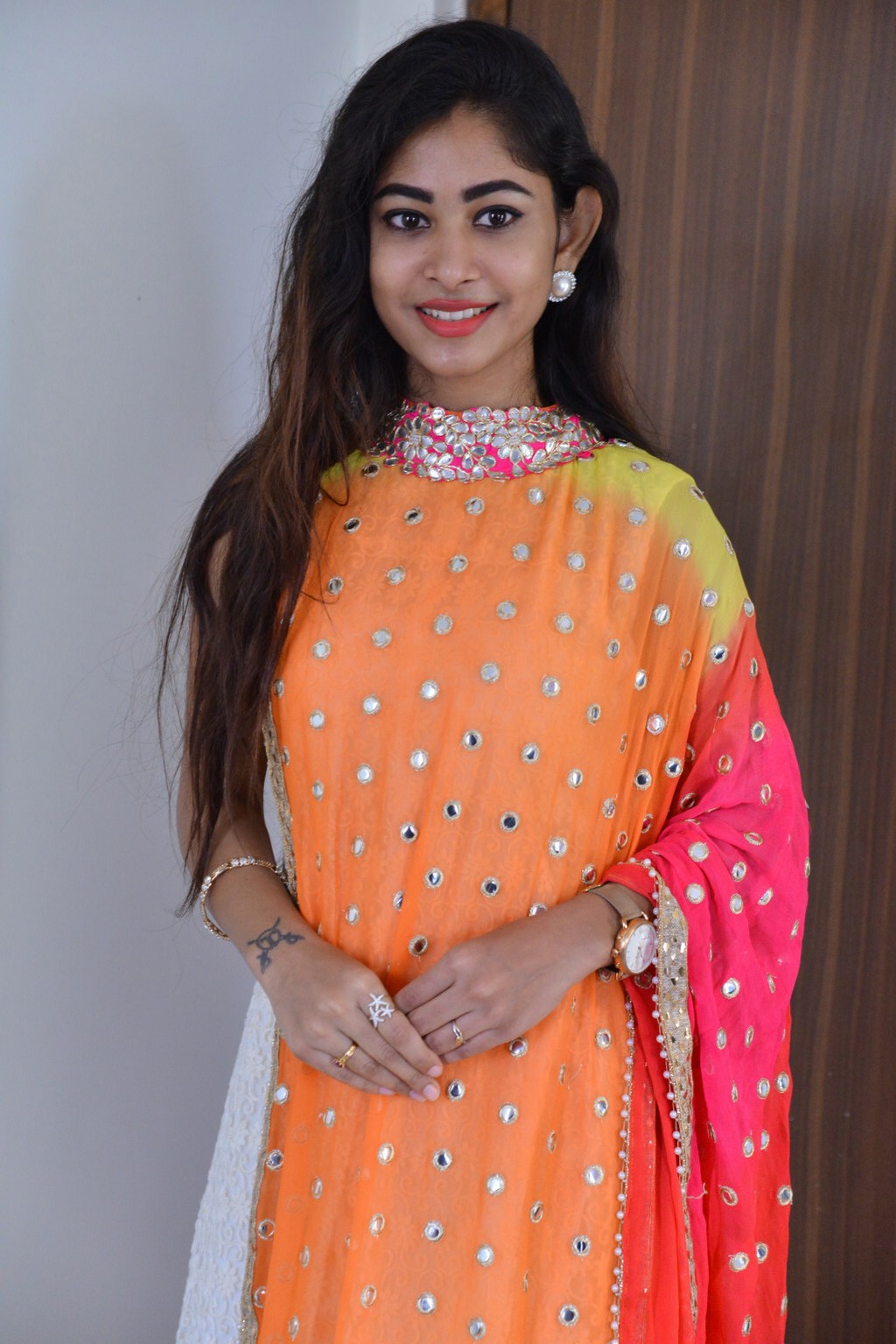 Aadya Thakur at Karthikeya Entertainments Prod No.1 Movie Launch ...