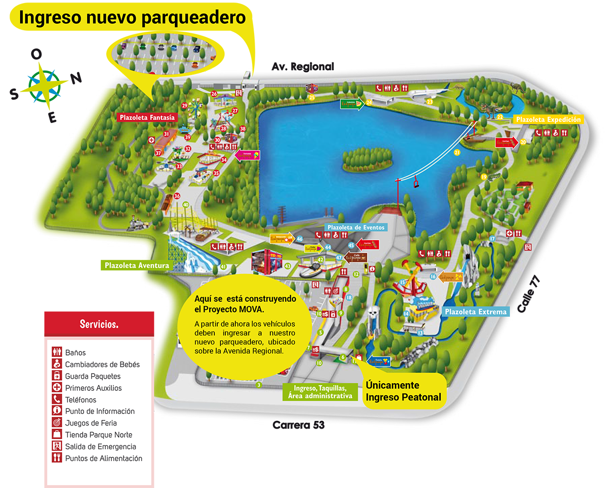 Atracciones mecánicas y naturaleza en el Parque Norte | Actividades ...