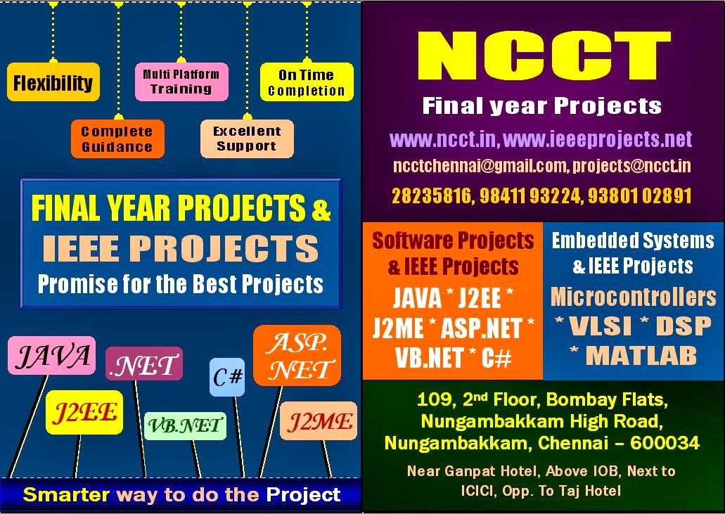NCCT - PROJECT IMAGE GALLERY: BE Btech Projects, BE Btech Final Year Projects, BE Btech Project ...