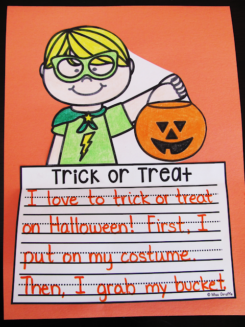 Miss Giraffe's Class: October Writing Crafts for Kids