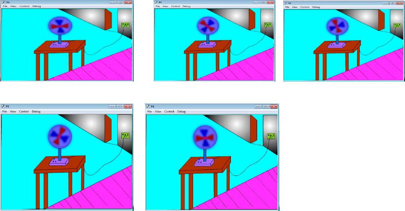 PROCEDURE TO DRAW THE FAN BLADES AND TO GIVE PROPER ANIMATION.