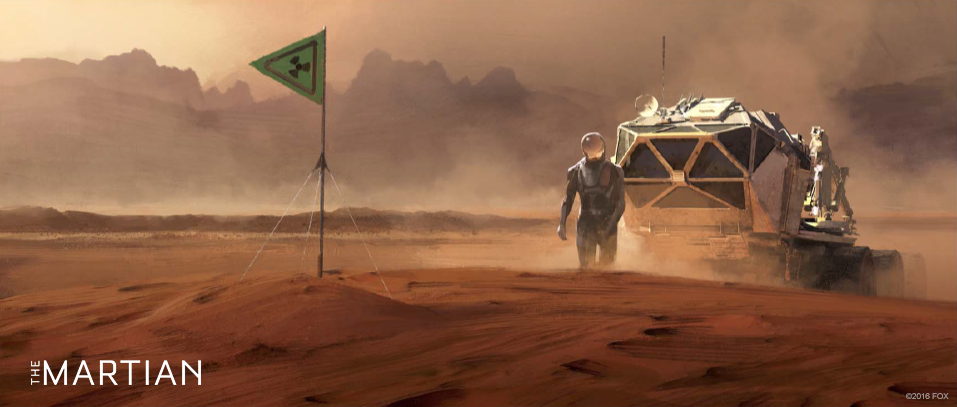 Concept art for The Martian movie | human Mars
