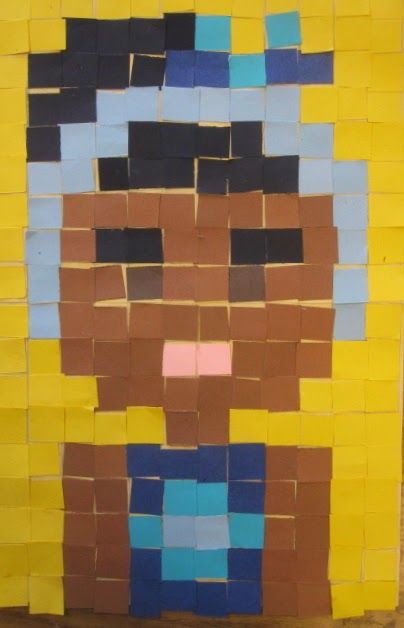 Festus Elementary Choice Art: Minecraft Portraits