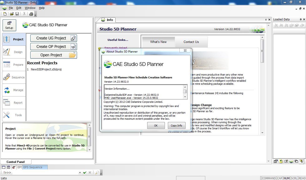 MineSight Vulcan Gemcom Datamine and others- planning and design