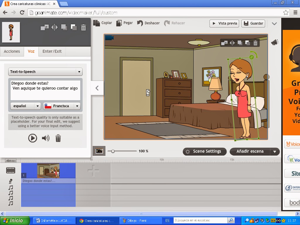 Trabajo integrador de Informática: GoAnimate