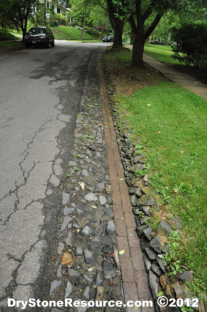 Dry Stone Resource: Calade - Dry Laid Road Gutters