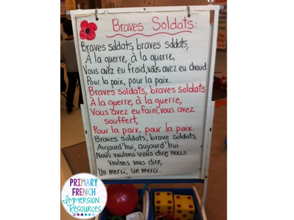Remembrance Day - Primary French Immersion Resources