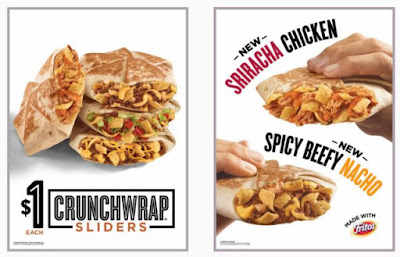 New $1 Sriracha Crunchwrap Sliders at Taco Bell