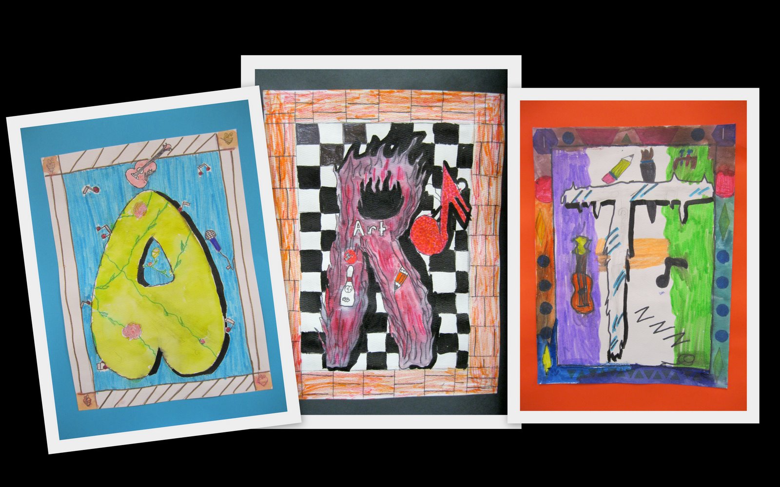 The Art Room: 3rd Grade Illuminated Letters