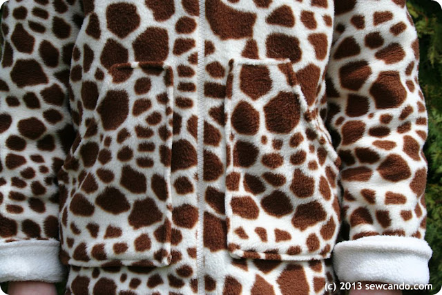 Sew Can Do: Just A Giraffe Fleece Coat + Costume In One!