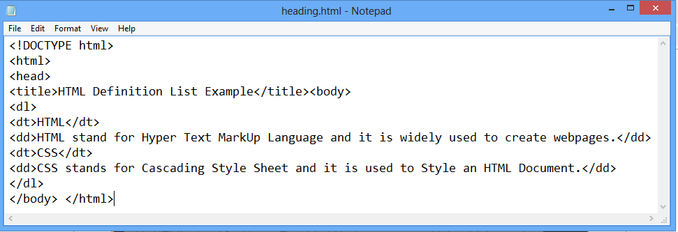 HTML List Tag | my experiences ~ MY EXPERIENCES HELP YOU AS
