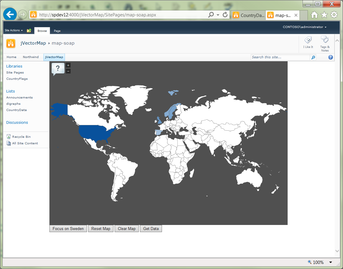 Al's Tech Tips: How to use SOAP to integrate SharePoint 2010 list data with jVectorMap