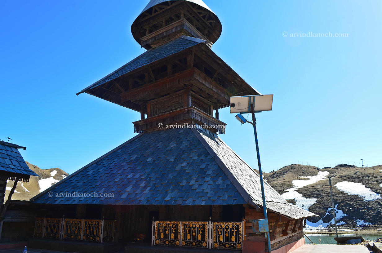 HD Picture of 13th Century Old Parashar Rishi Temple at Prashar Lake ...