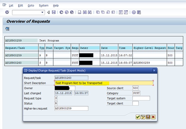 SAP ABAP TECH: Changing of TR Description and Status after released
