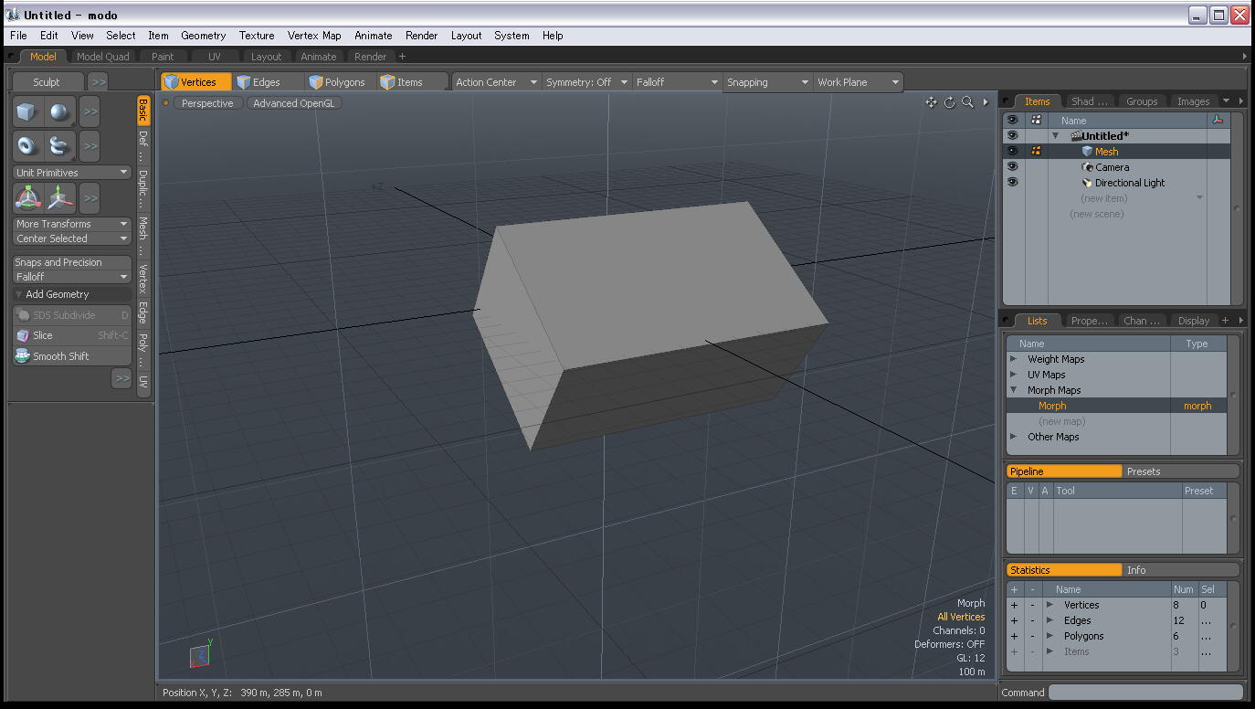 3DCG modo 基礎 基本 ブログ: モーフマップ とは How to use "morph map"?