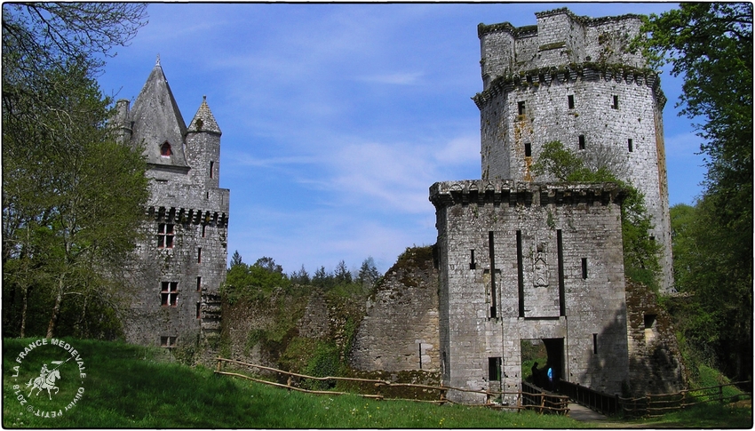 LA FRANCE MEDIEVALE: ELVEN (56) - Château-fort de Largoët : Ensemble et ...