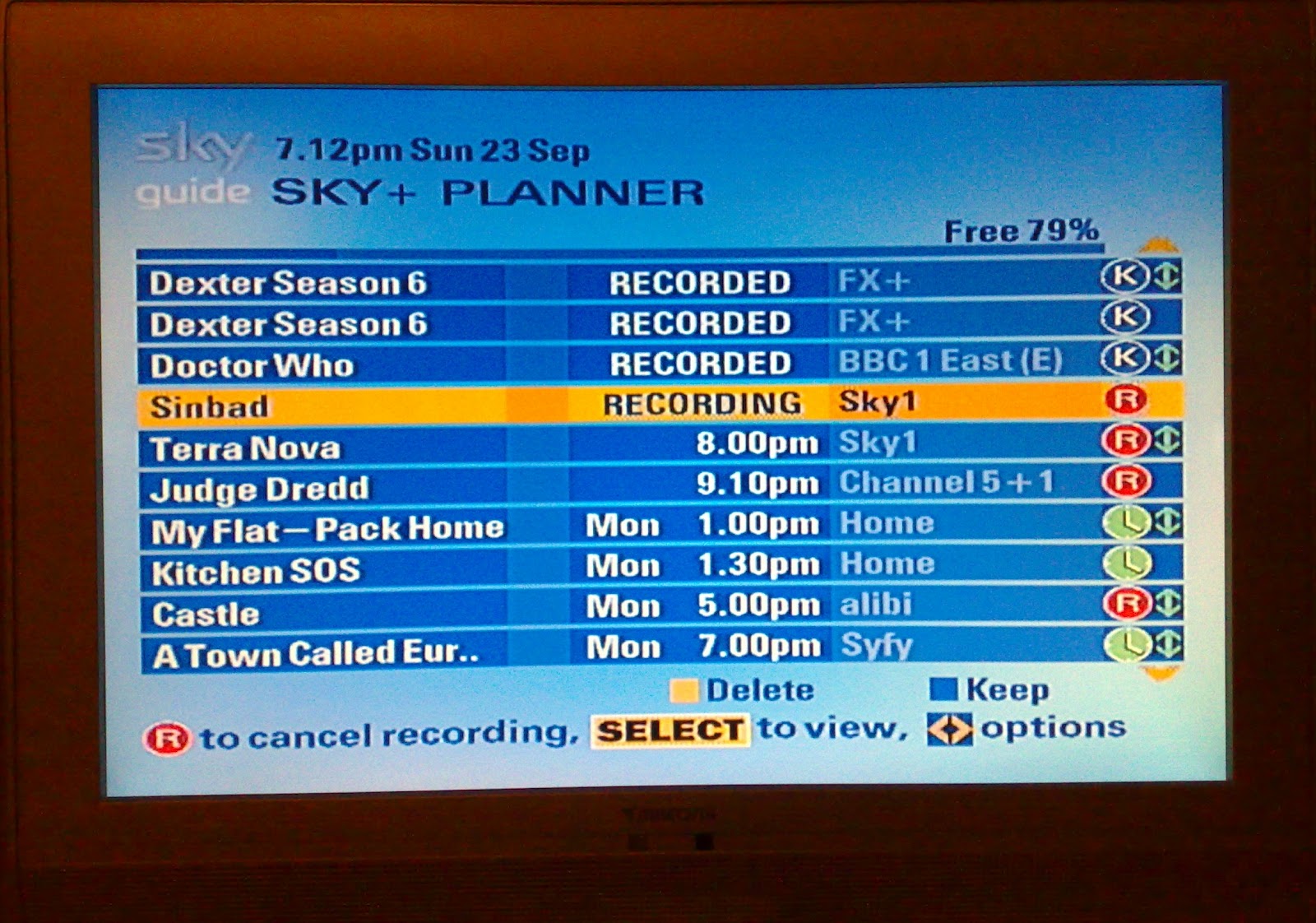 Wolfies Blogs: Single Feed Sky+ Get Around when away.