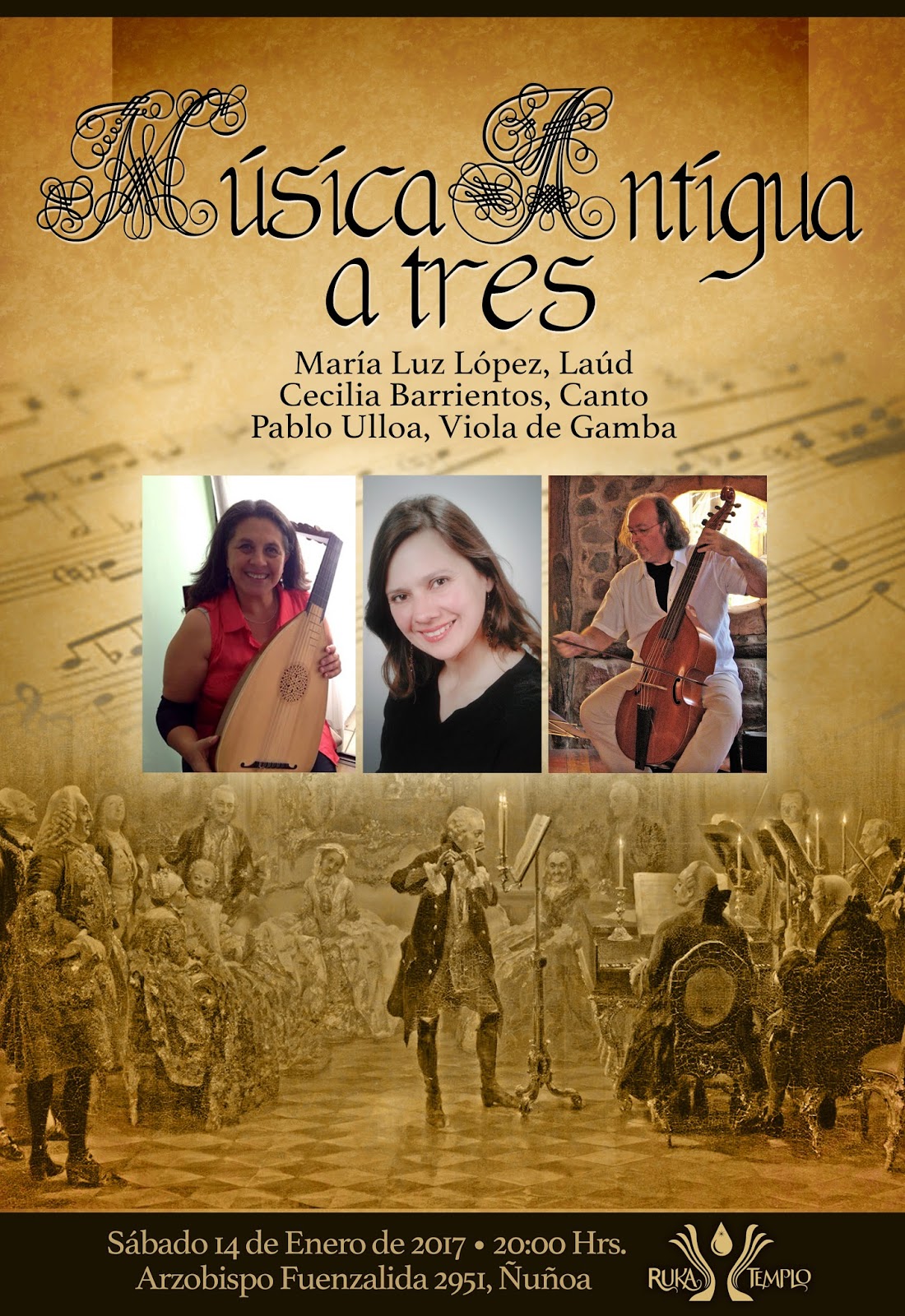 PUROCHILE: CONCIERTO: "MUSICA ANTIGUA A TRES"