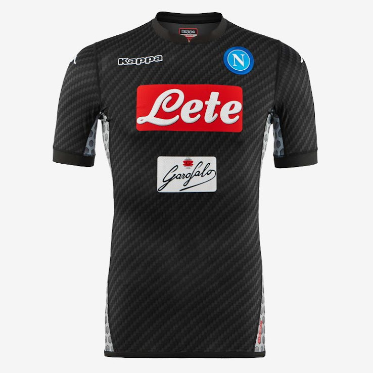 Napoli 17-18 'Kombat Karbon' Fourth Kit Released - Footy Headlines