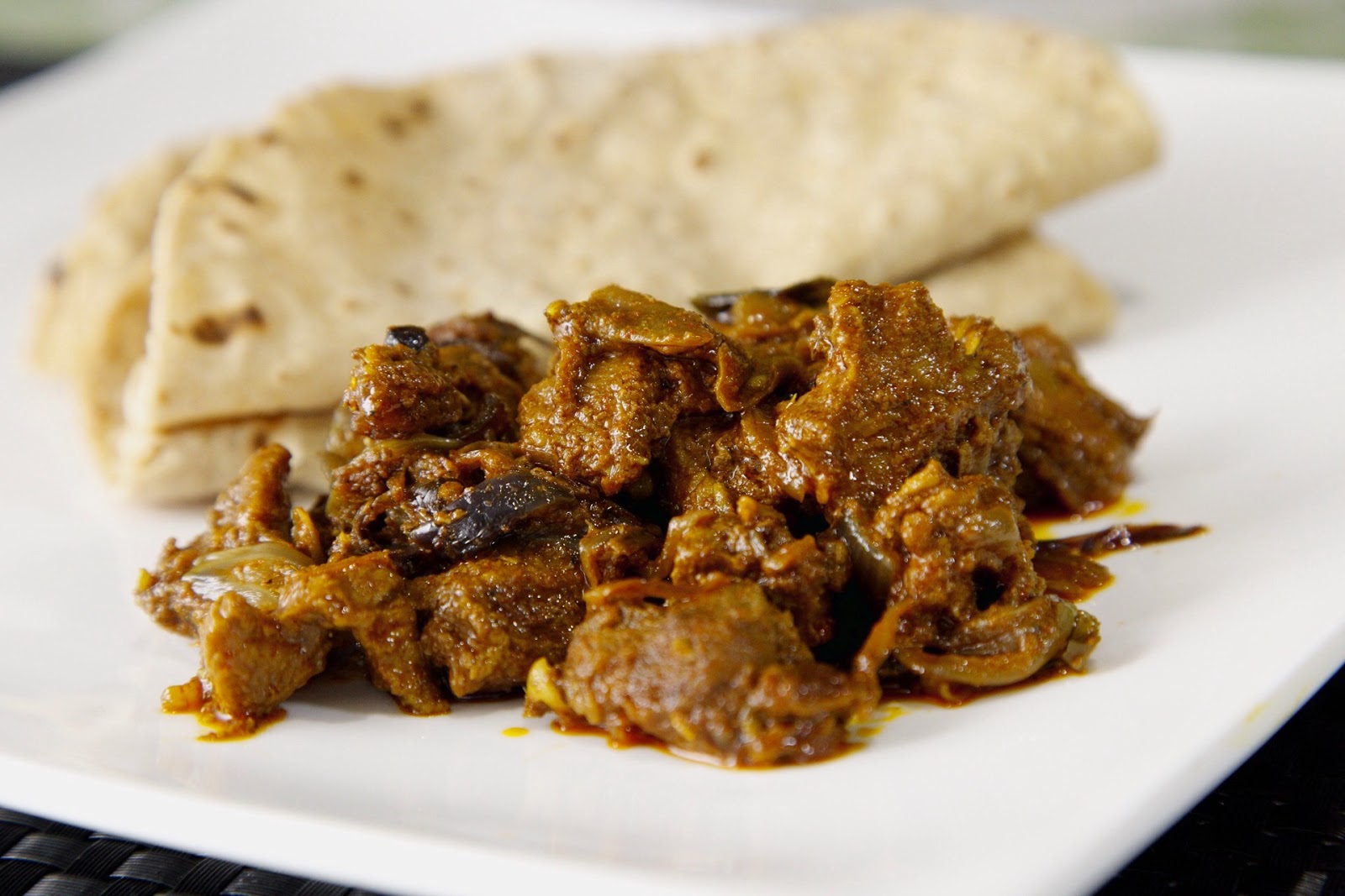 Try me from Recipe Basket.......: Mutton Roast(Mutton Ulathiyathu)