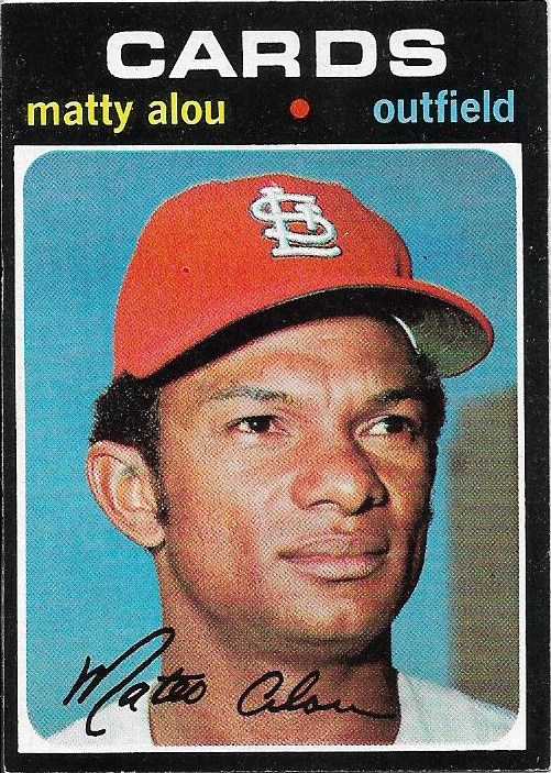 Topps 1971: no. 720 - matty alou
