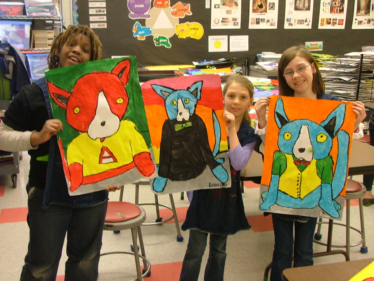 Art with Mrs. Seitz: Blue Dog