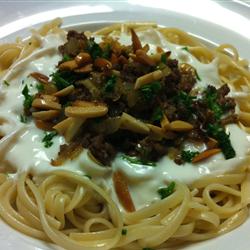 Middle Eastern Pasta With Yogurt and Pine Nuts Recipe | Arabic Food Recipes