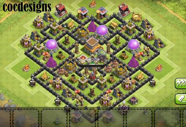 Town Hall 8 Farming Base Layout: Dark and Loot Protective - COC-Designs