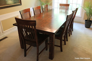 Ocean West Designs: "CHARLESTON" Farmhouse Table