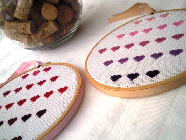 vintage time: Tablouri gherghef/cusute manual