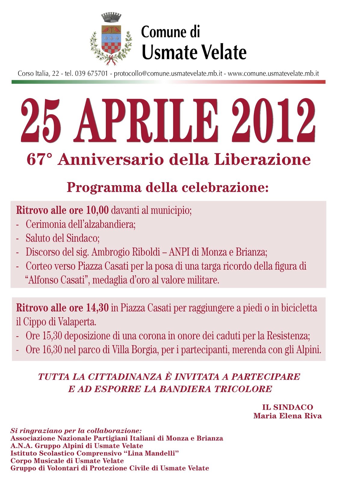 Anpi Barona Milano 25 Aprile Anpi Usmate Velate