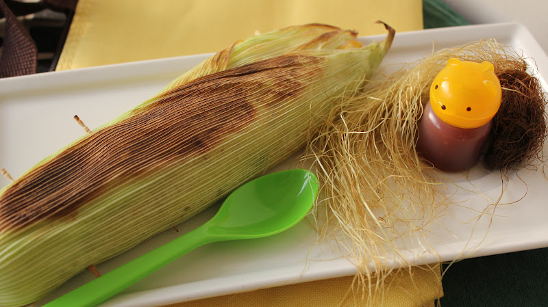 Cheesy Corn Rice - Ribbons to Pastas