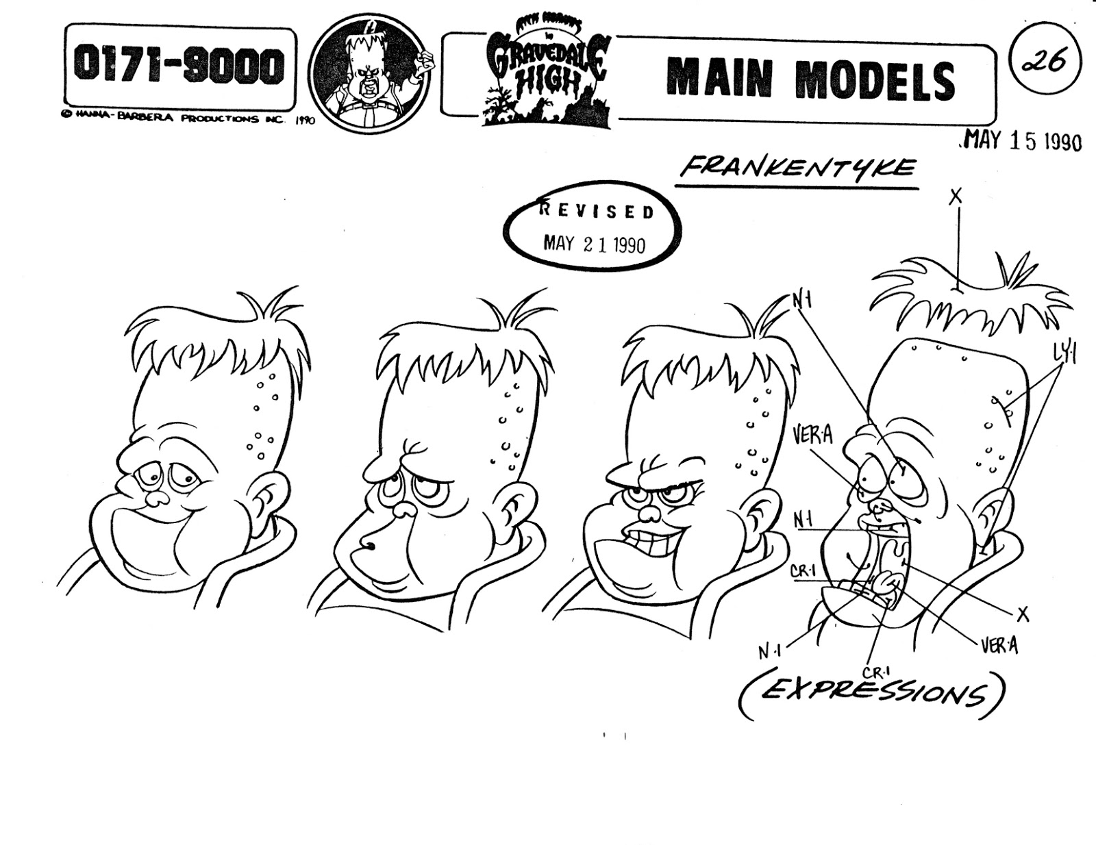 Hanna-Barbera World Reloaded: Model Sheets - Gravedale High