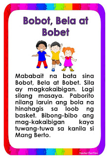Teacher Fun Files: Tagalog Reading Passages 17