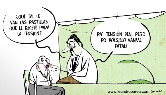 Viñetas sanitarias de Leandro Barea