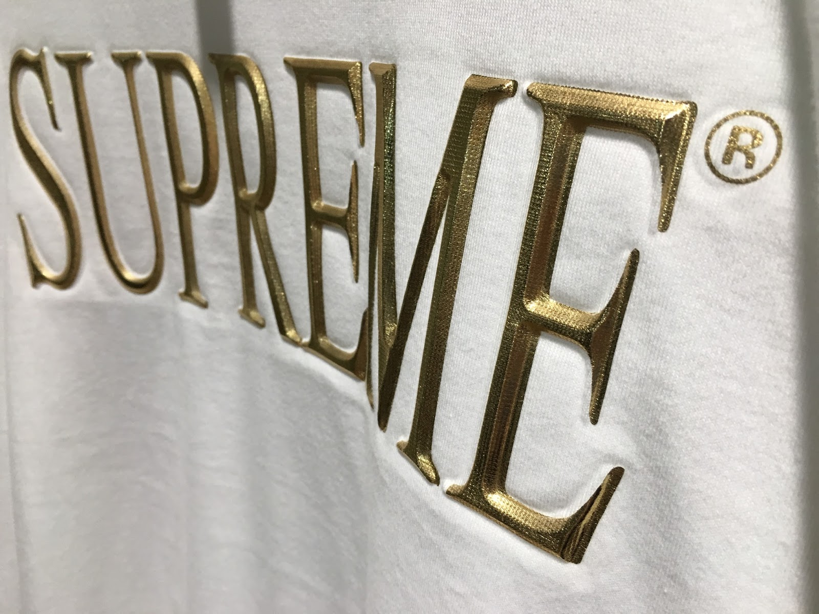 新入荷商品 / SUPREME, Gold Logo L/S Tee