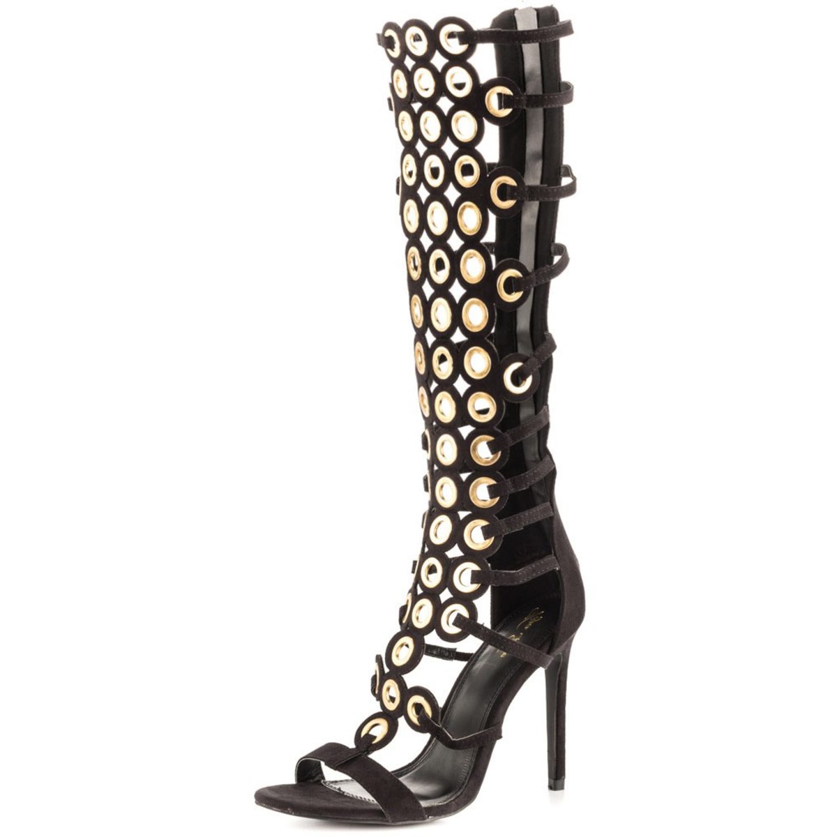 Black Gladiator Heels