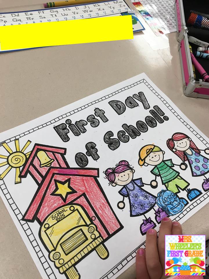 Mrs. Wheeler's First Grade Tidbits: First Day Fun