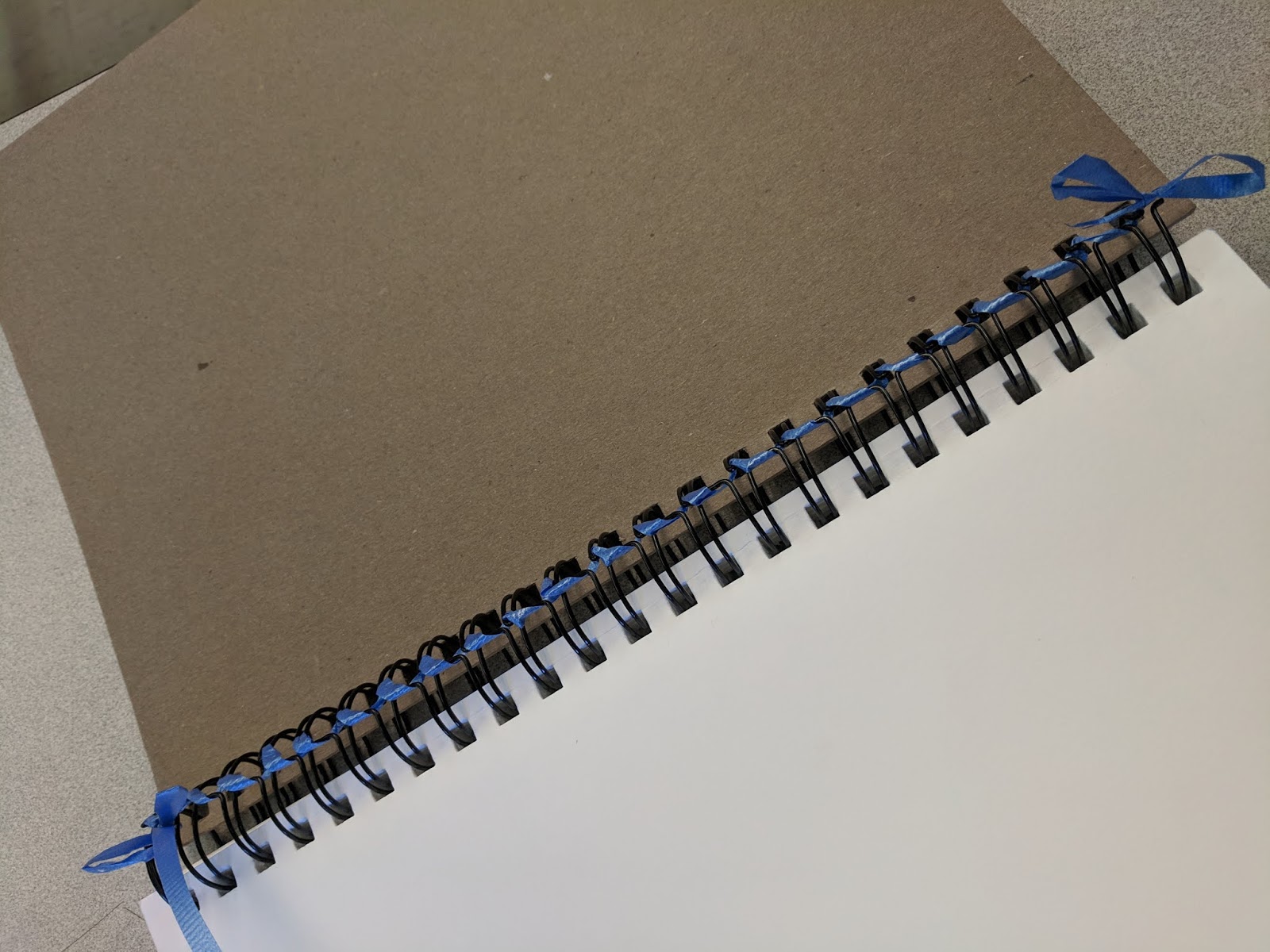 Ms. Walker's Art Info: How to cover your sketchbook binding