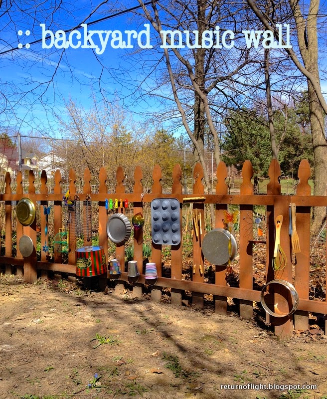 :: return of light: backyard music wall!