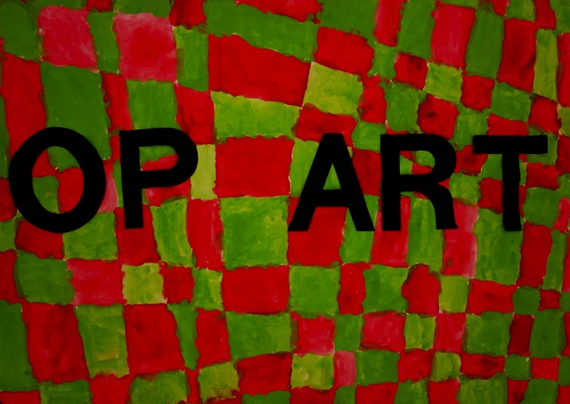 WES Kindergarten Art: OP ART using Complementary Colors