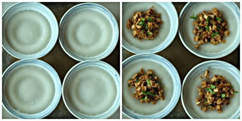 Nasi Lemak Lover: Hakka Shui Ban (steamed savoury rice cake) 客家水粄