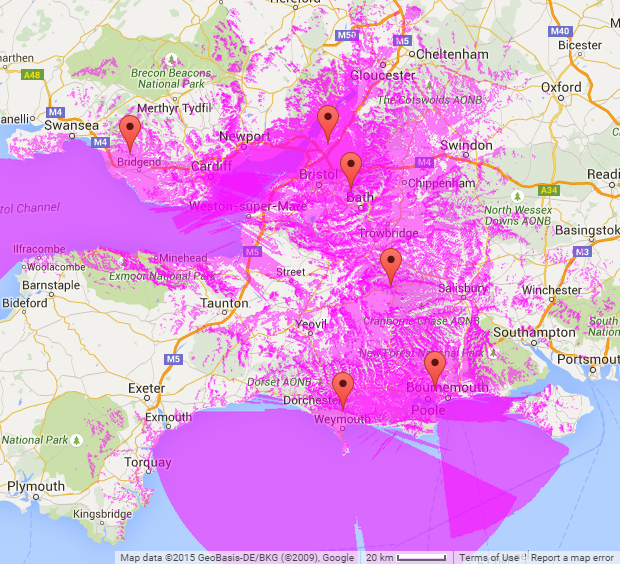 JB Repeaters - GB3JB & GB7JB: GB7CW Joins The South West Cluster