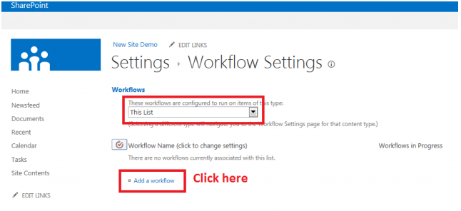 SharePoint WorkSpace: Approval WorkFlow in SharePoint 2013