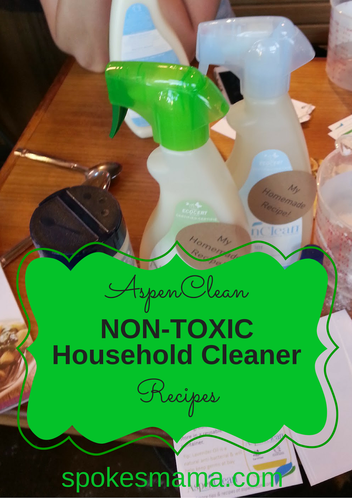 Spokesmama: Aspen Clean Recipes for Non-Toxic Household Cleaners