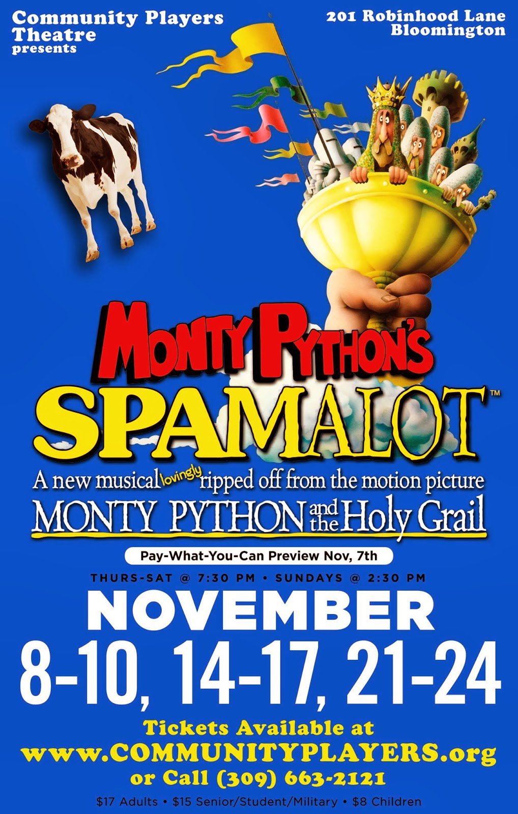 A Follow Spot: SPAMALOT Looks on the Bright Side at Community Players