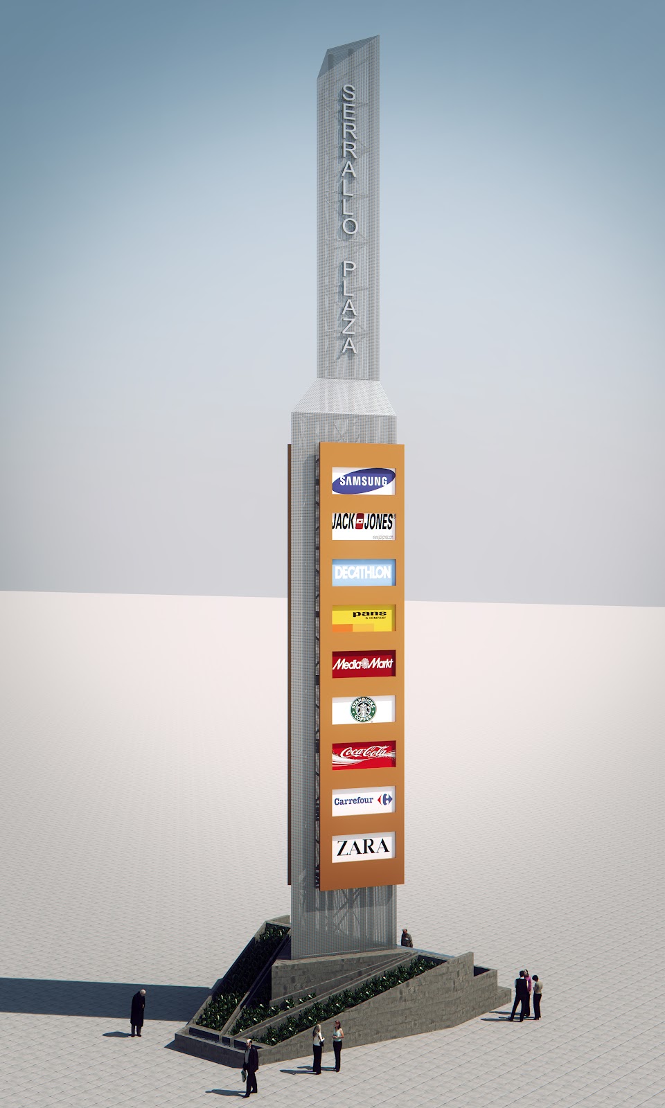 Jose Vicente Sanz March: Infografias Totem Centro Comercial