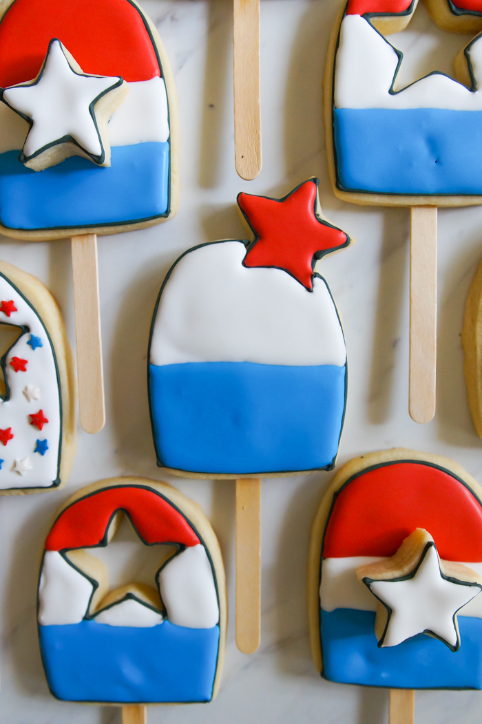 Bomb Pop-esque Cookies for 4th of July and a Texas Summer | Bake at 350°